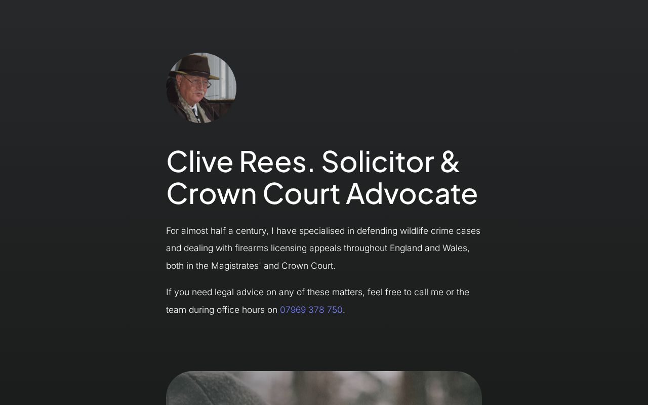 Clive Rees. Solicitor & Crown Court Advocate